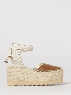 Leather Platform Espadrilles