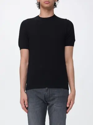 DRUMOHR Cotton Blend Crew Neck Knit - Black