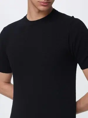 DRUMOHR Cotton Blend Crew Neck Knit - Black