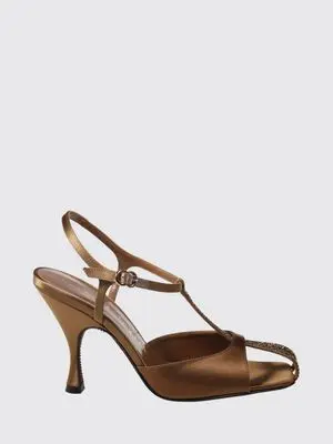 HERBERT LEVINE Hidden Gem Satin Sandal With Rhinestones