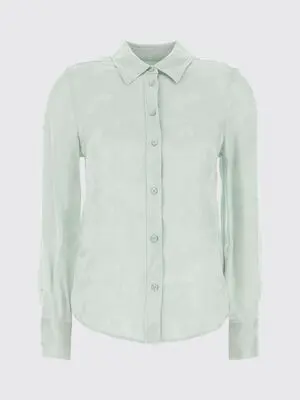 Calvin Klein Slim Fit Viscose Shirt With French Collar And Curved Hem