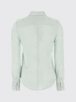 Calvin Klein Slim Fit Viscose Shirt With French Collar And Curved Hem