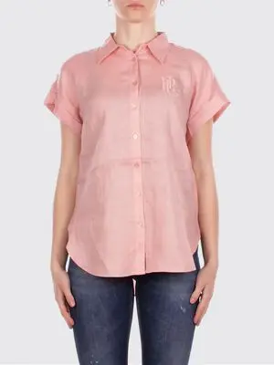 Ralph Lauren Striped Cotton Relaxed Fit Shirt - Pink