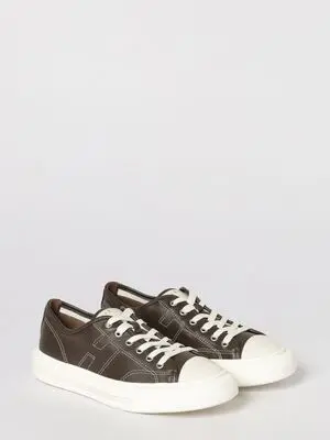 Hogan Rebel Low-top Sneakers In Smooth Calfskin With Embroidered Side H Logo