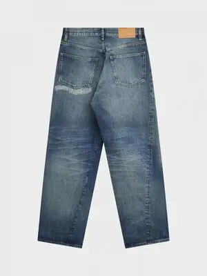 SUNFLOWER Distressed Denim Wide-leg Jeans