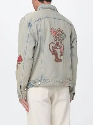 Drole De Monsieur Embroidered Denim Jacket