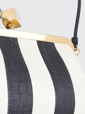 Jacquemus Striped Raffia Berlingot Clutch