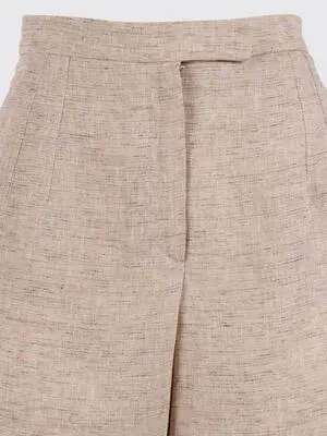 Emporio Armani Linen Blend Wide Leg Trousers