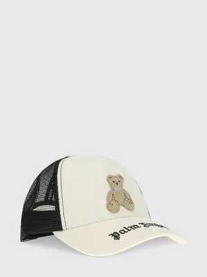 Palm Angels Teddy Cotton And Mesh Nylon Baseball Cap - Cocoa