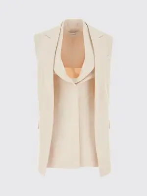Sportmax Campale Stretch Crepe Vest - Ivory