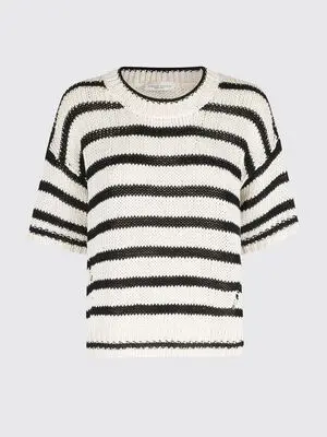 ROBERTO COLLINA Striped Cotton Crew-neck Pullover