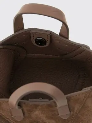 Brunello Cucinelli Duo Mini Handbag In Suede - Brown