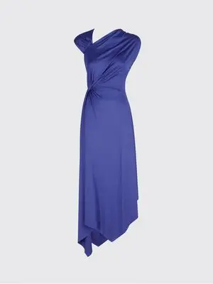 Victoria Beckham Asymmetrical Draped Midi Dress