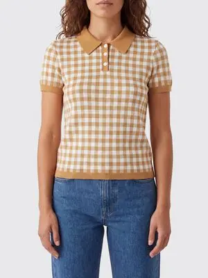 Guest In Residence Checked Linen And Silk Blend Polo Shirt