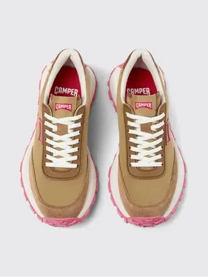 Camper Drift Trail Recycled Polyester And Leather Sneakers - Brown