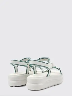 Camper Pelotas Flota Up Recycled Polyester Platform Sandals - White