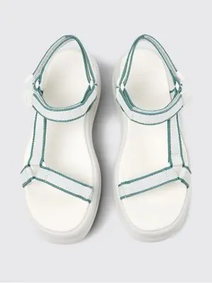 Camper Pelotas Flota Up Recycled Polyester Platform Sandals - White