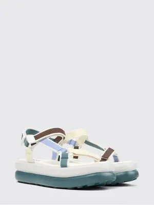 Camper Twins Recycled Polyester Striped Platform Sandals