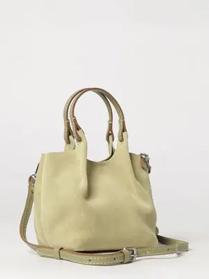 GIANNI CHIARINI Suede Top Handle Bag - Sage