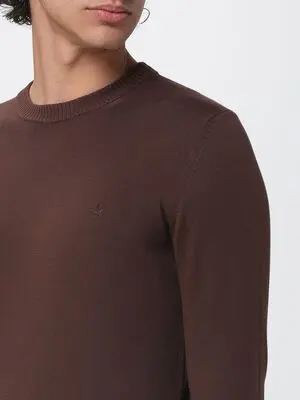 BROOKSFIELD Crew Neck Sweater - Brown