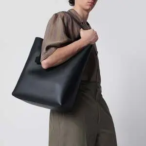 Saint Laurent Leather Shopping Bag - Black