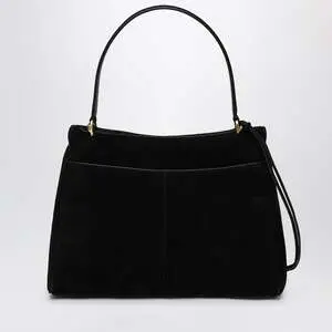 Balenciaga Medium Rodeo Bag In Suede Calfskin - Black