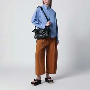Balenciaga Le City Small Lambskin Leather Bag - Black