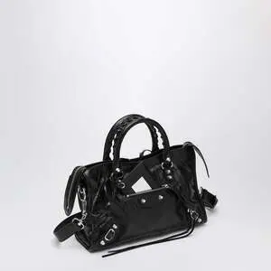 Balenciaga Le City Small Lambskin Leather Bag - Black
