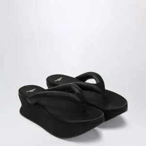 Balenciaga Gaeta Thong Platform Sandals - Black