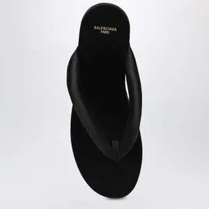 Balenciaga Gaeta Thong Platform Sandals - Black