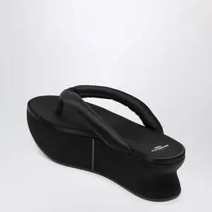 Balenciaga Gaeta Thong Platform Sandals - Black
