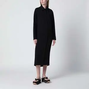Balenciaga Shirt Dress In Wool And Silk