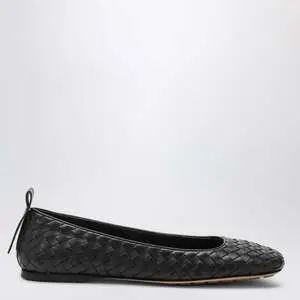 Bottega Veneta Charlotte Intrecciato Leather Ballerina Flats - Brown