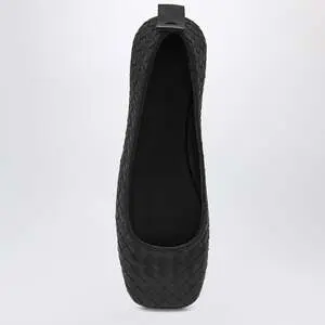Bottega Veneta Charlotte Intrecciato Leather Ballerina Flats - Brown
