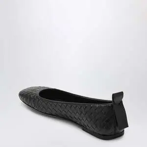 Bottega Veneta Charlotte Intrecciato Leather Ballerina Flats - Brown