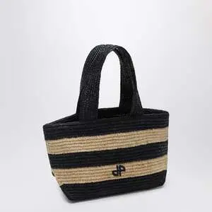 PATOU Trapeze Pm Raffia Shopping Bag