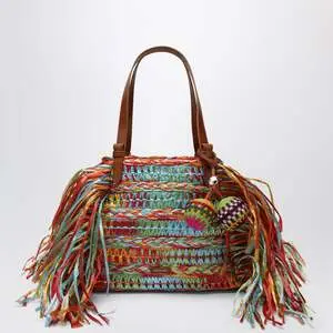AQUAZZURA Trancoso Raffia Tote Bag - Multicolor