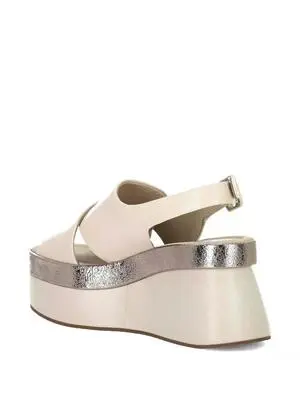 BRUNO PREMI Crossover-strap Platform Sandals