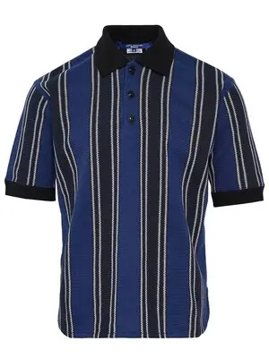 JUNYA WATANABE COMME DG Striped Knit Polo Shirt