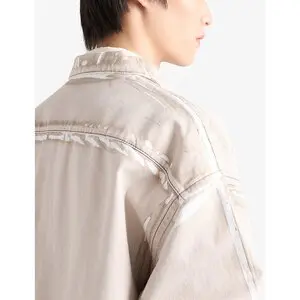 Prada Bull Zipped Denim Shirt