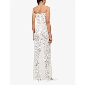 HYPHEN Bandeau Lace Maxi Dress