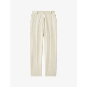 JOSEPH Coleman Slim-fit Mid-rise Stretch-cotton Trousers - Marble