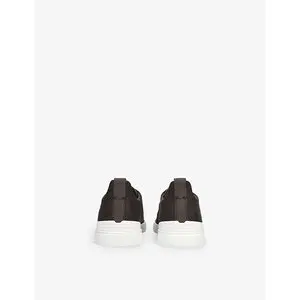 Zegna X3 Triple Stitch Woven Trainers - Dark Brown
