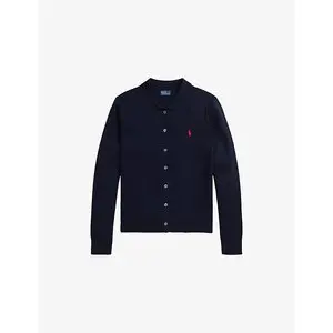 Polo Ralph Lauren Logo-embroidered Cotton-blend Cardigan