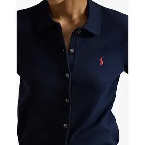 Polo Ralph Lauren Logo-embroidered Cotton-blend Cardigan