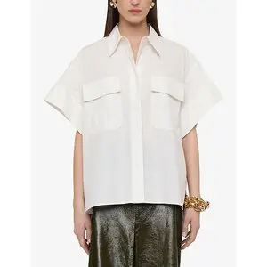 JOSEPH Flap-pocket Cotton-poplin Shirt