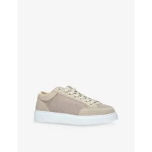 CLEENS Luxor Suede And Mesh Trainers - Beige