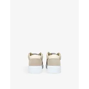 CLEENS Luxor Suede And Mesh Trainers - Beige