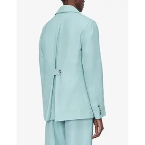 JOSEPH Relaxed-fit Linen-blend Blazer - Chambray