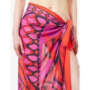 Emilio Pucci Long Pareo Collane-print Cotton Sarong